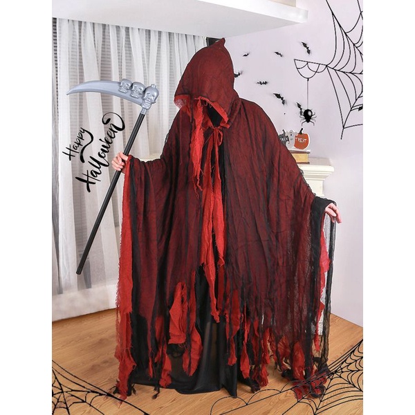 Daily premium# Halloween costume dark adult male death cos cloak Zombie ...