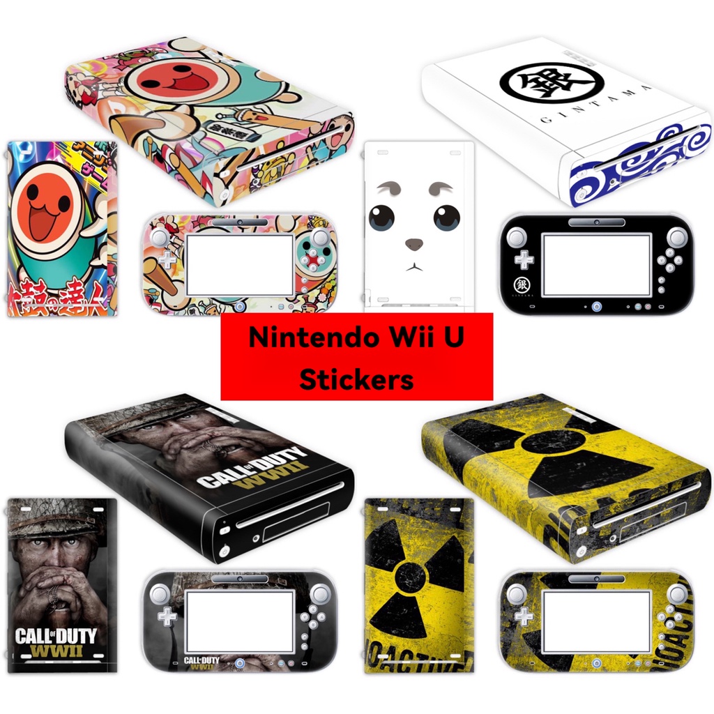 สําหรับ Nintendo Wii U ฟิล์มสี Wii U เกมคอนโซลโฮสต์สติกเกอร์ WiiU โฮสต์ ...