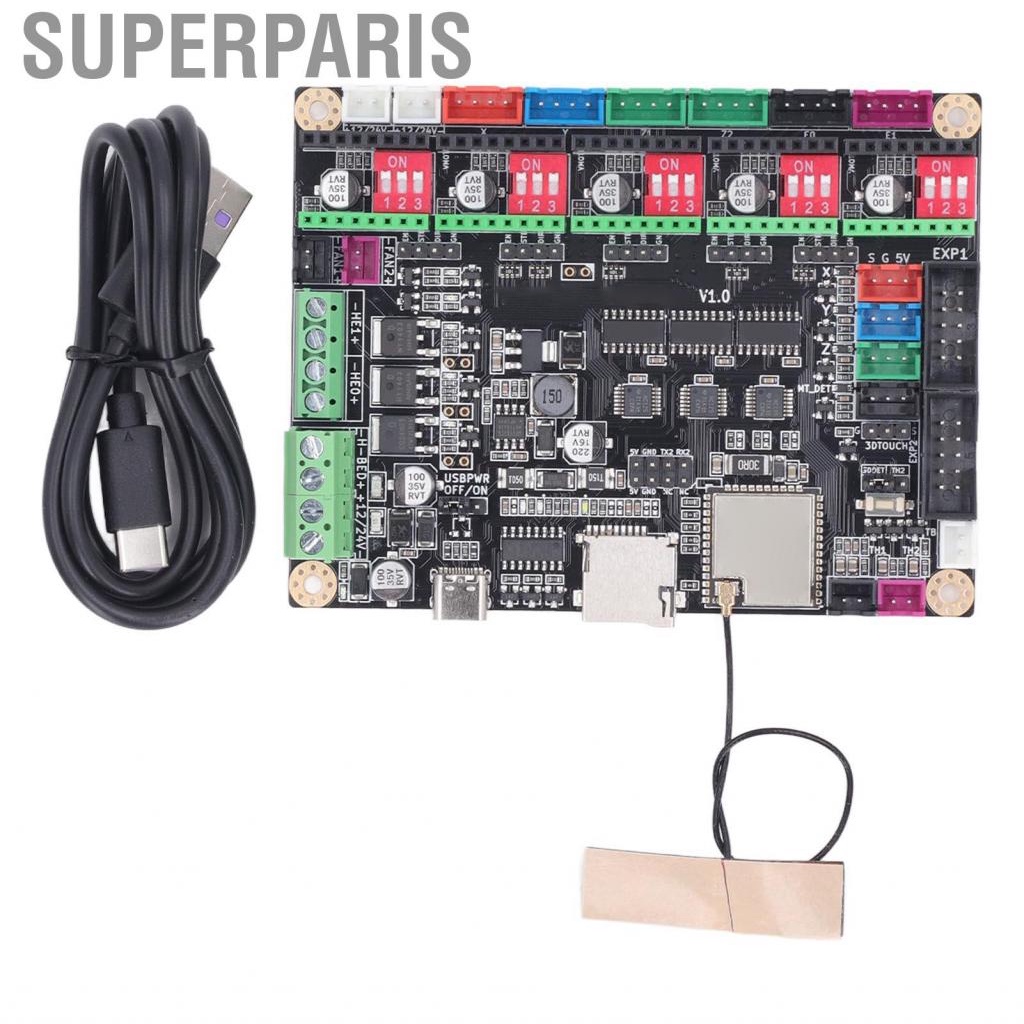 Superparis Printer Motherboard 3D Control Board 520K RAM DC 12‑24V for | Shopee Thailand