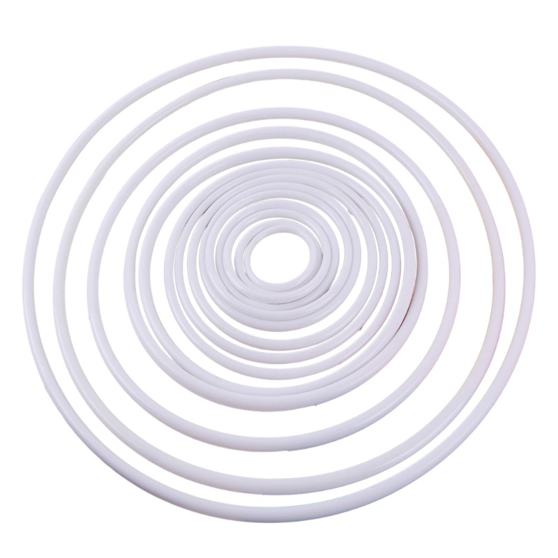 Lala DIY Crafting Hoops วัสดุพลาสติก ห่วงสีขาวสําหรับเครื่องประดับ ...
