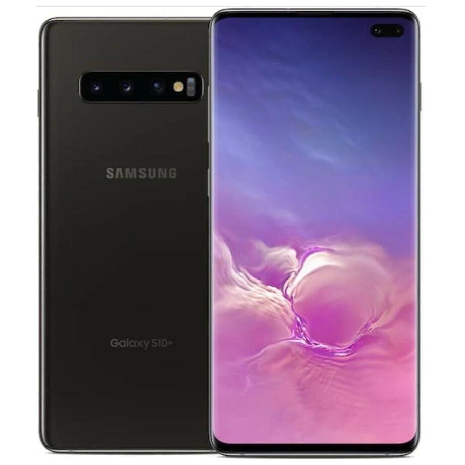 Samsung Galaxy S10+ S10 Plus G975U1 128GB โทรศัพท์มือถือ Snapdragon 855 Octa Core 6.4" 16MP ...