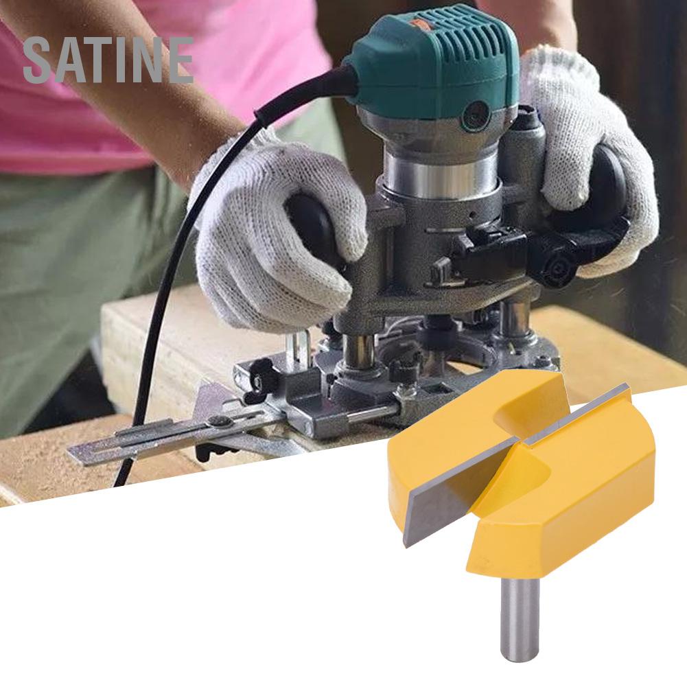 SaTine 8x57mm Router Bit ด้านล่างพื้นผิว Planing เครื่องตัดไม้ Milling ...