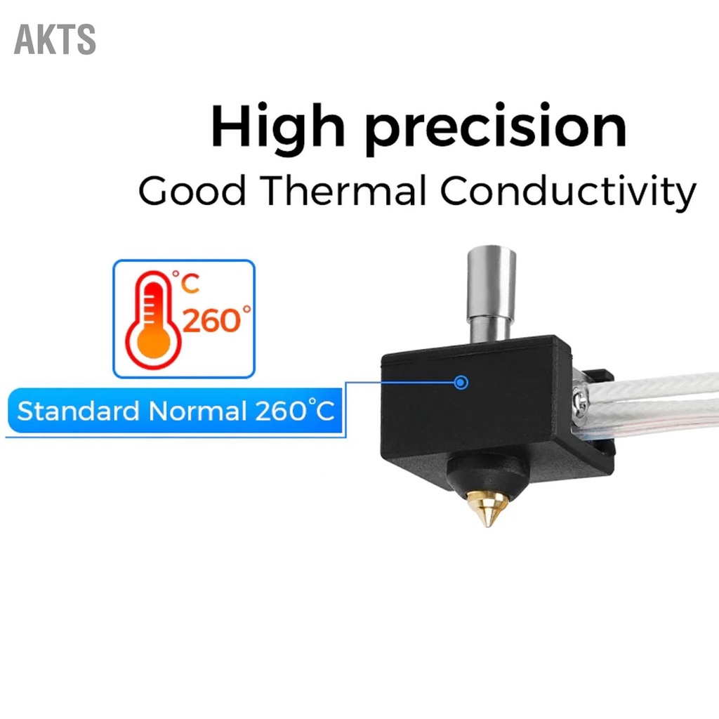 AKTS Extruder เครื่องทำความร้อนอลูมิเนียม 0.4 มม.หัวฉีด NTC100K ...