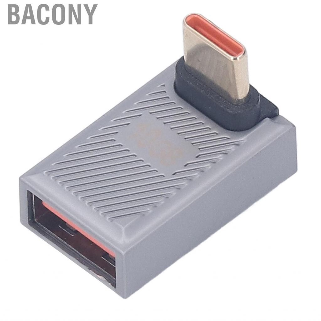 Bacony Hot USB To C Converter 10GBPS 120W Aluminum With Light Up Angled ...
