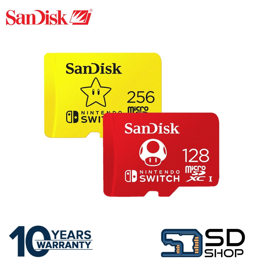Nintendo Switch Memory Card MicroSDXC UHS-I SDSQXAO- 256GB /128GB ...