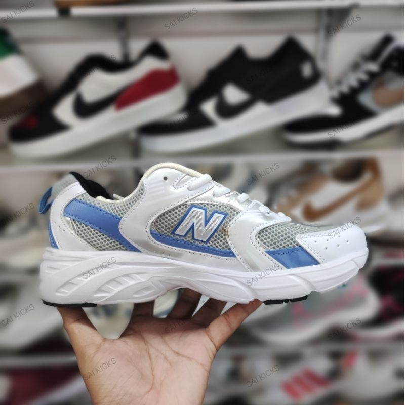 NB 530 น้ำเงิน ขาว (ซื้อ 1 แถม 1) รองเท้า Hot sales | Shopee Thailand