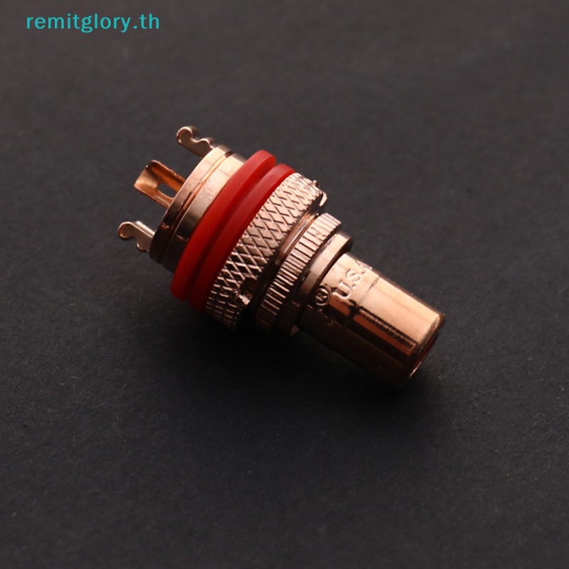 Remitglory ซ็อกเก็ตแจ็คเชื่อมต่อเสียง วิดีโอ ทองแดง CMC RCA ตัวเมีย AV 1 ชิ้น 1 คู่ TH | Shopee ...