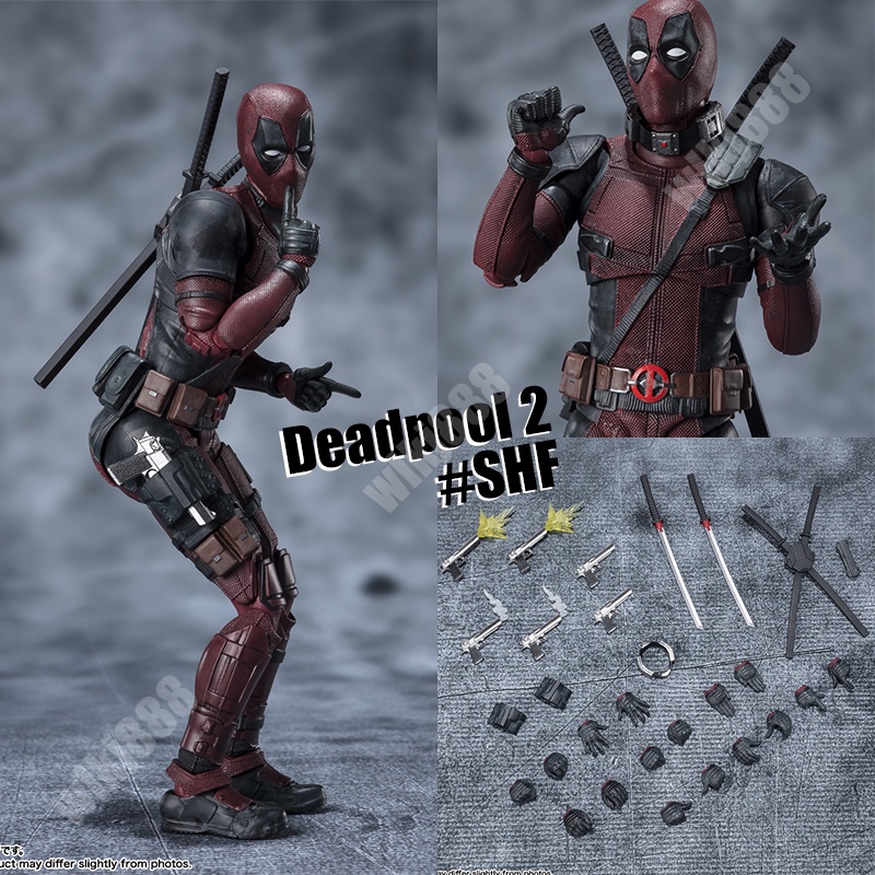 โมเดลฟิกเกอร์ Marvel Deadpool 2 SHF Mafex 082 025EX ขนาด 16 ซม. สําหรับ ...