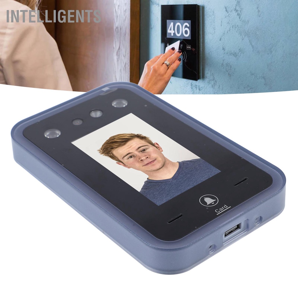 IntelligentS 4.3in Face Biometric Time Attendance Machine Dynamic ...