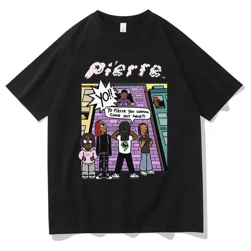 ใหม่ Yo Yo Pierre you wannq ออกมาที่นี่เสื้อยืดอะนิเมะการ์ตูนสไตล์ ...