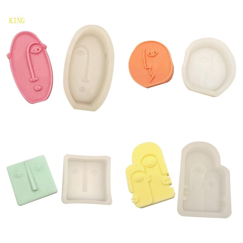 (ส่วนลดสูง)oyalking.th Abstract Face Shape Mold Portrait พลาสเตอร์ ...