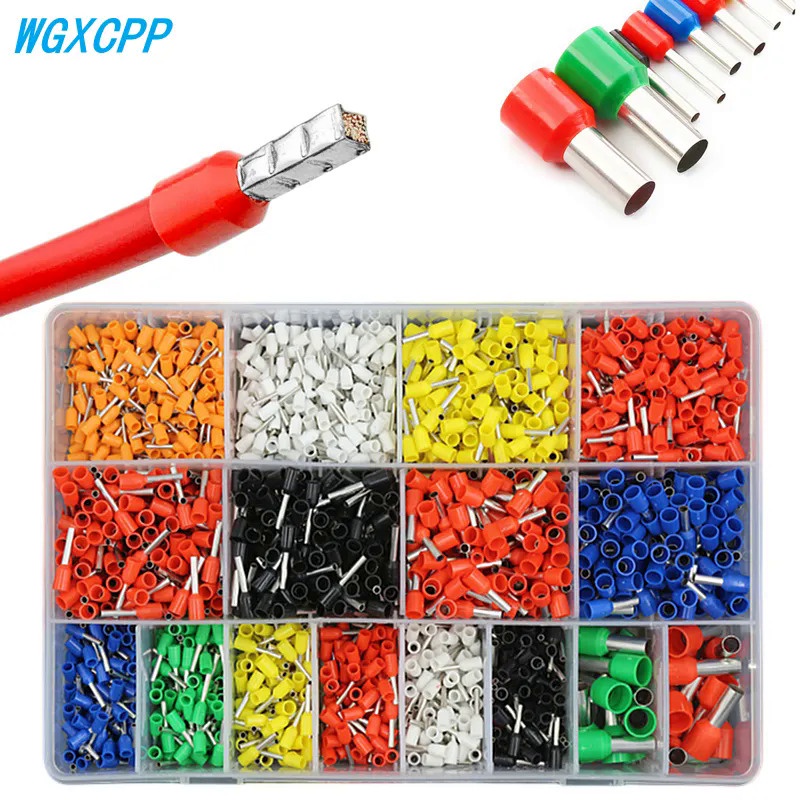 400-2120PCS Box,VE Tubular Crimp Terminals,Wire Insulated Terminator ...