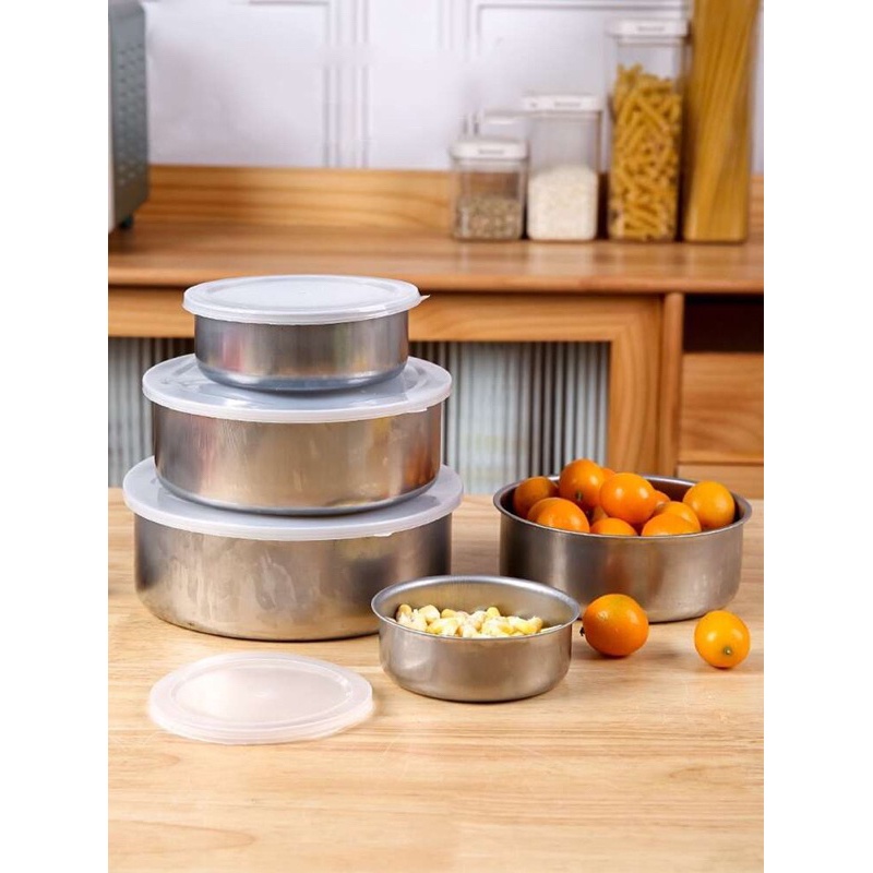 ชุดกล่องถนอมอาหาร Protect fresh box มีฝา set 5 ใบ รุ่น1974 | Shopee ...