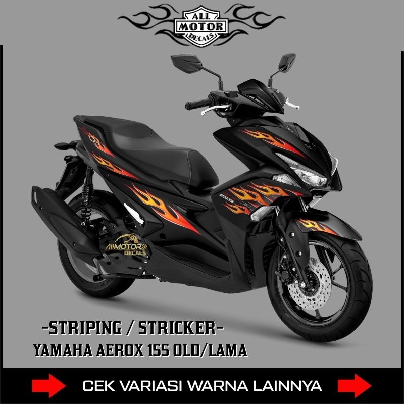 Old Yamaha Aerox 155 Fire list Striping / Old Aerox 155 Motorcycle ...