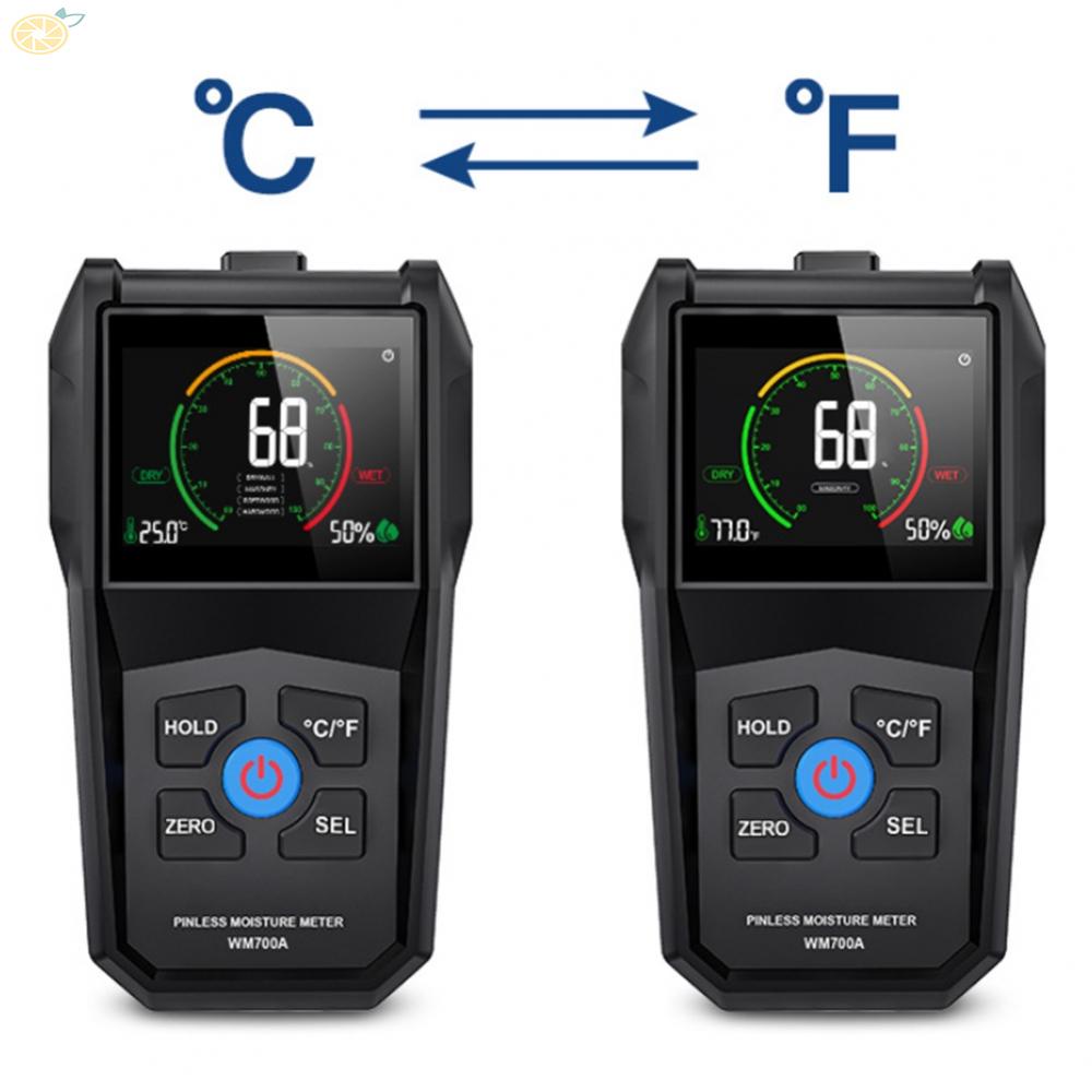 【VARSTR】Portable Wood Moisture Meter Full Angle Inverted Moisture ...