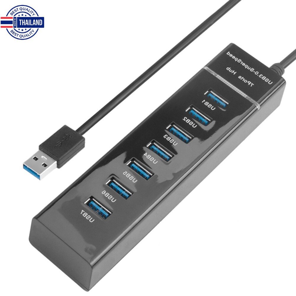 USB HUB 3.0 5Gbps 7 Ports Micro USB 3.0 HUB USB Splitter Adapter Super ...