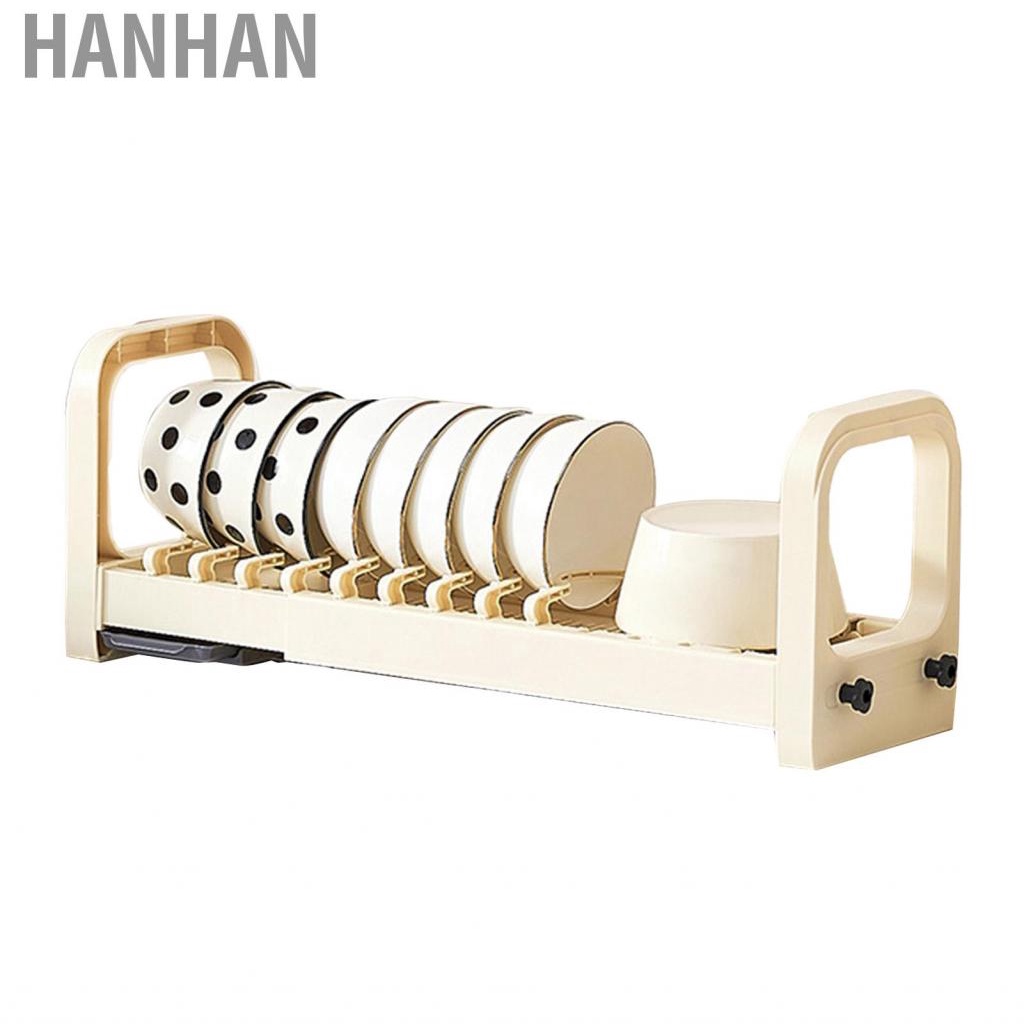 Hanhan Kitchen Dish Drying Rack Pull Out Design Expandable for Cabinet | Shopee Thailand