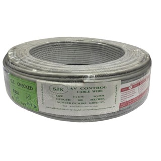 [ 100 เมตร ] SJK 3C x 0.75 Sq.mm. สายมัลติคอร์ 3 คอร์ Multicore Cable สาย AV Control Cable SJK ...