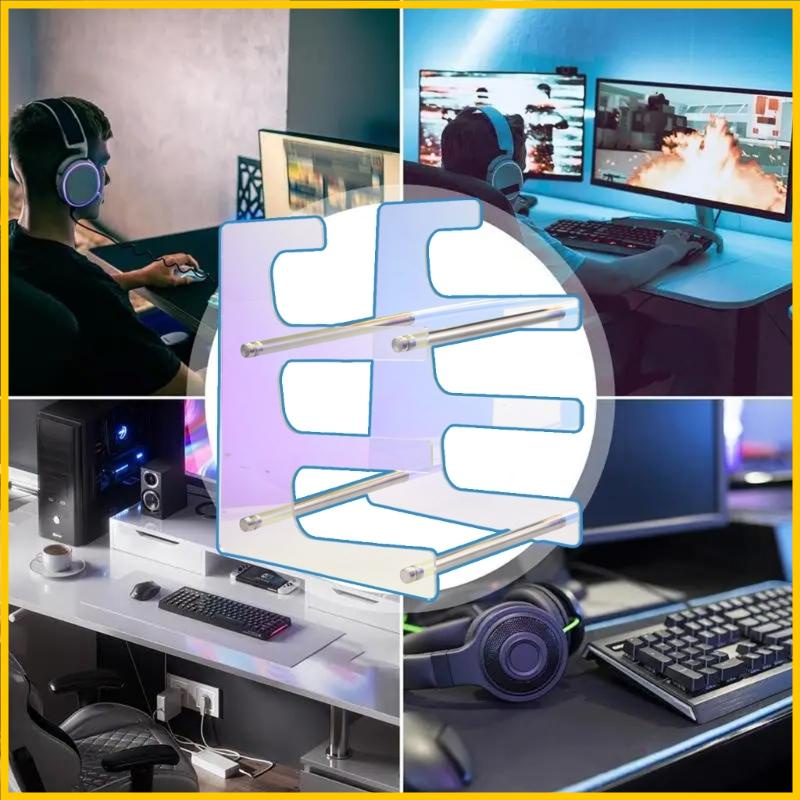 Runun ขาตั้งคีย์บอร์ด อะคริลิค หลายชั้น เชื่อถือได้ อุปกรณ์เสริม ...