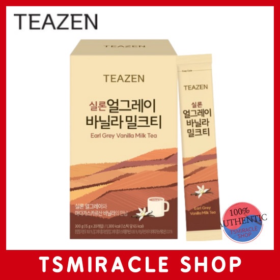 Teazen Ceylon Earl Gray Vanilla Milk Tea 20 sticks low calorie slimmy ...