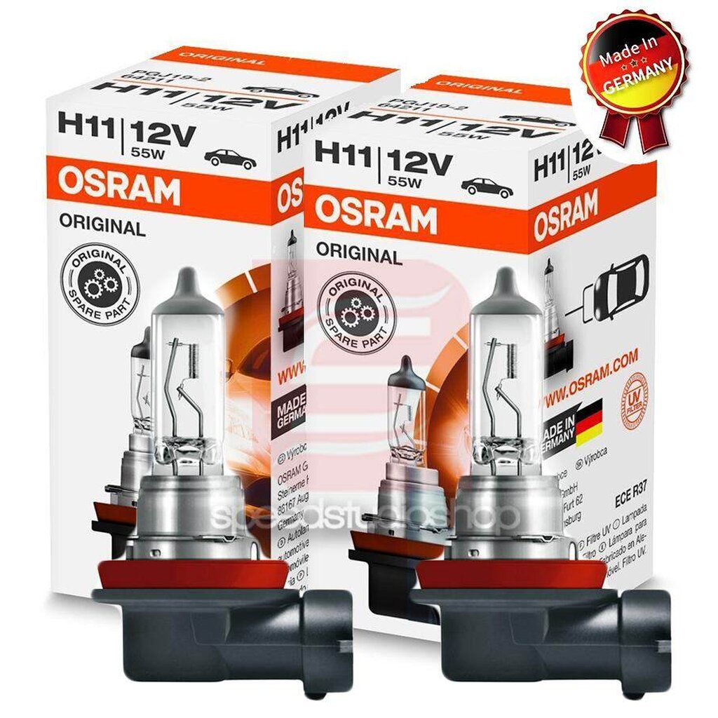 Osram หลอดไฟหน้า หลอดไฟรถยนต์ ไฟหน้า ไฟตัดหมอก H11 55W Original 12V 1 ...