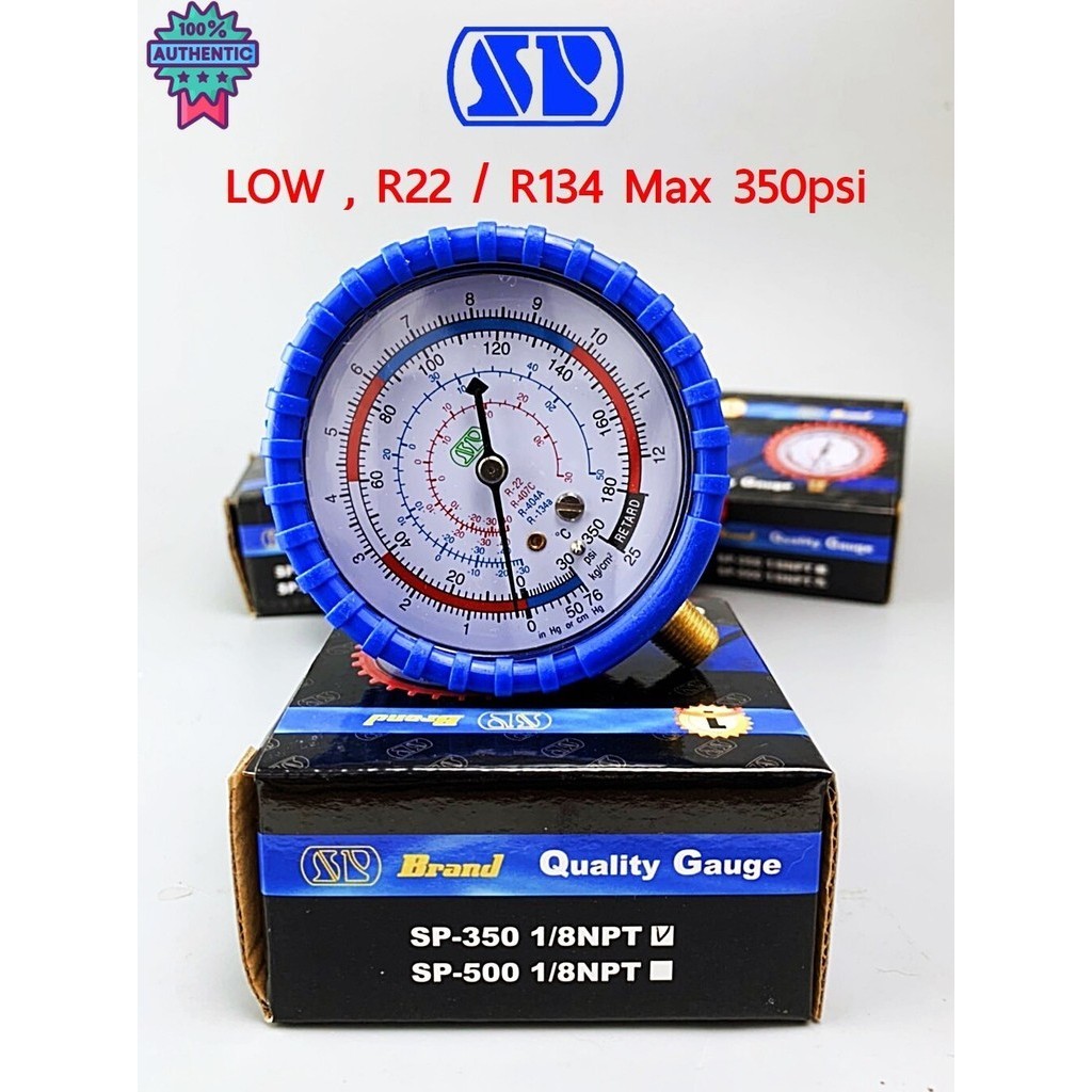 เกจ์เดียว SP รุ่น CT-466G+SP350 งานไทยมั่นใจคุณภาพ เกจ์น้ำยาแอร์ เกจ์เดี่ยวฝั่งโล น้ำยา R22 R134 ...