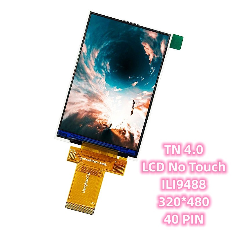 TN Serial 4.0 Inch Color DIY Panel ILI9488 LCD No Touch 320*480 Factory ...