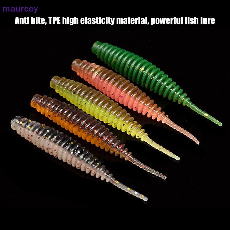 Maurcey 10 ชิ้นเหยื่ออ่อนเหยื่อตกปลา Shad Stick หนอน Sea Bass หนอนปลอม ...