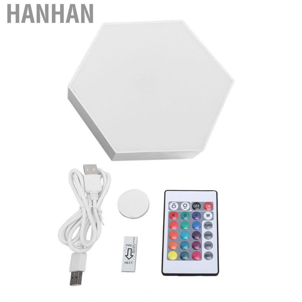 Hanhan Hex Lights Touch Sensitive RC Colored Light Stylish RGB Wall | Shopee Thailand