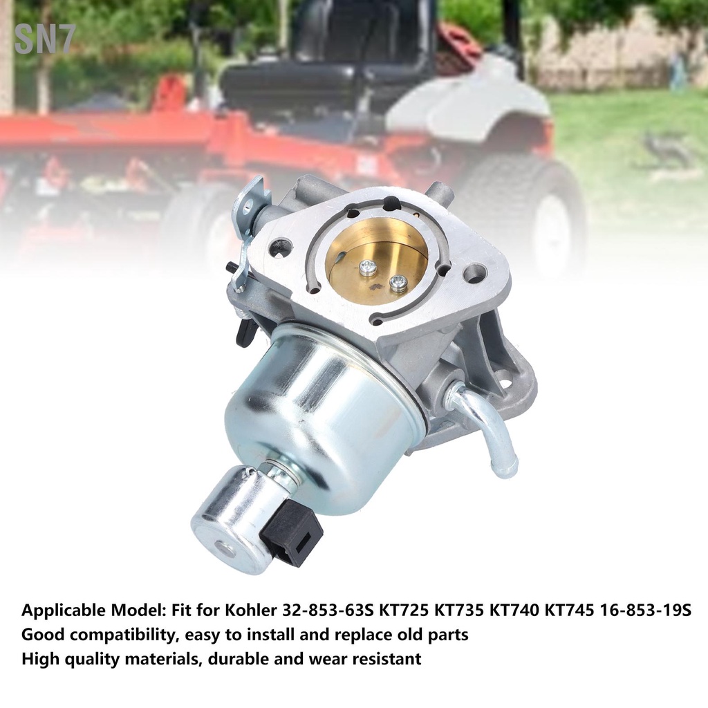 SN7 เครื่องตัดหญ้าคาร์บูเรเตอร์ปะเก็นชุด Fit สำหรับ Kohler 32-853-63S KT725 KT735 KT740 KT745 16 ...