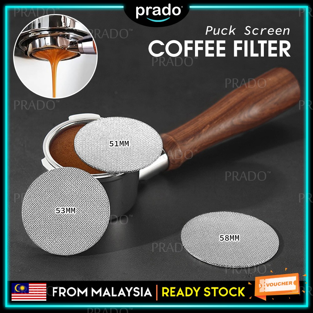 Prado 51/53/58มม.สแตนเลสกรองกาแฟตาข ่ ายหน ้ าจอแผ ่ นแบนบาริสต ้ าเครื ่ องชงกาแฟกรองPenapis ...