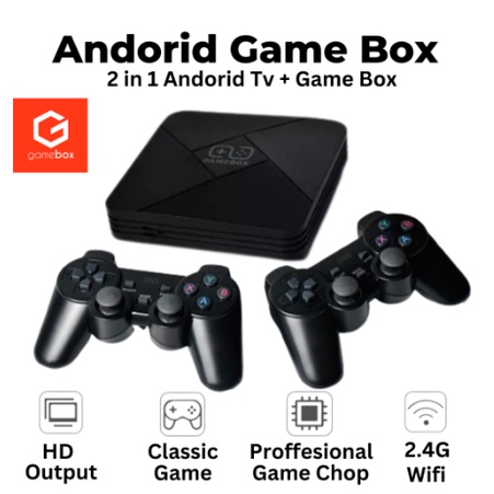 2023 กล่อง Android TV ใหม่ + GAME BOX G5 2in1 4K HD เกมคอนโซล 10,000 ...