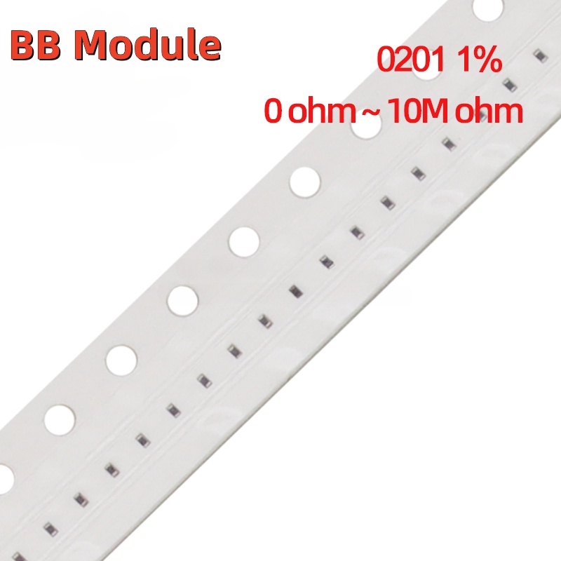 ตัวต้านทาน 1% 0201 SMD 0R-10M 1/20W 1 10 150 220 330 Om 1K 2.2K 4.7K 10K 1R 10R 150R 220R 330R ...