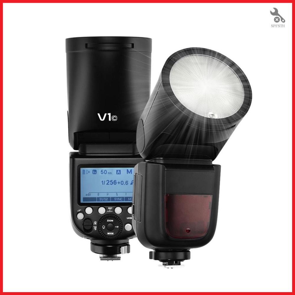 Godox V1C แฟลชกล้อง หัวกลม ไร้สาย 2.4G แบบเปลี่ยน สําหรับ Canon EOS ...