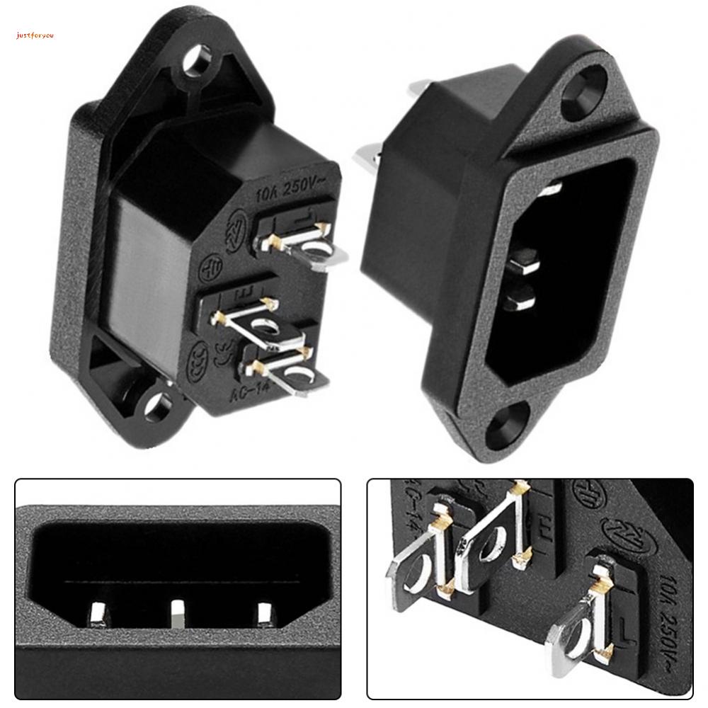 ซ็อกเก็ตปลั๊กชาร์จในตัว 3 Pin AC-04 Power Male Female Connector 250V ...