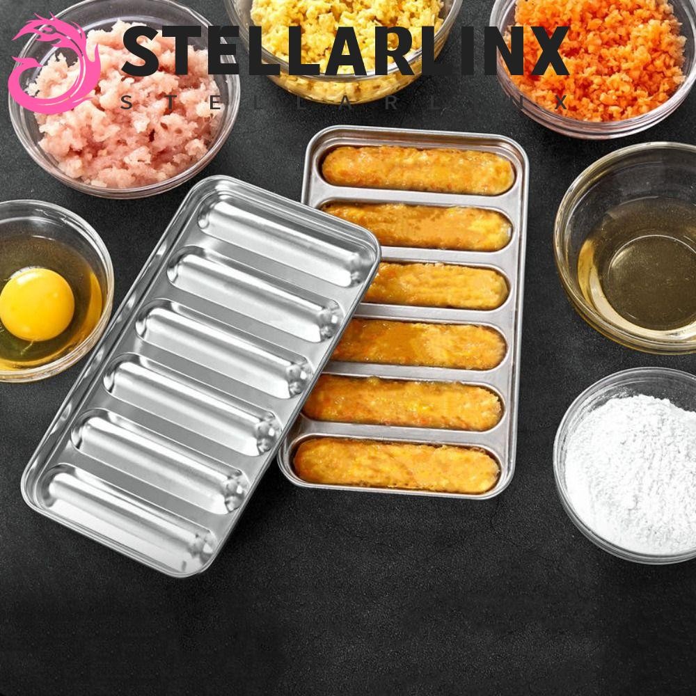 Stellarlinx แม่พิมพ์ไส้กรอกเตาอบ Steamer Ham Mould สแตนเลสโฮมเมด DIY ...