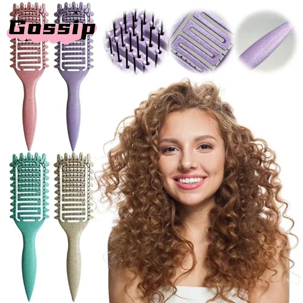 Gossip Curl Define จัดแต่งทรงผมแปรง,แบบพกพาอเนกประสงค์ Detangling Hair Brush,สะดวกใช้เครื่องมือ ...