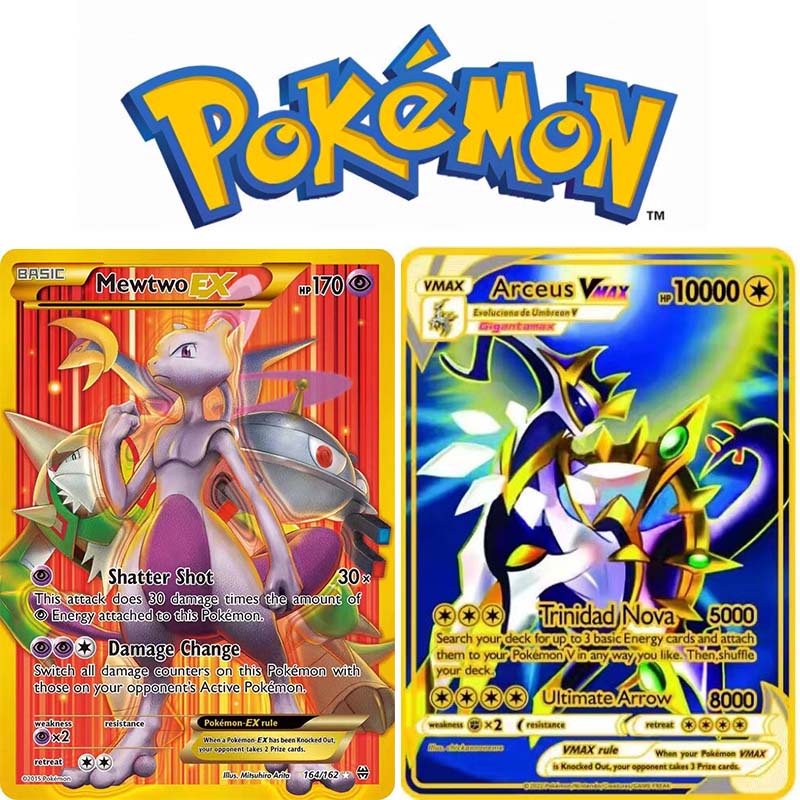 2023 Pokemon Metal Cards Hp 10000Point Arceus Vmax Charizard Raichu ...