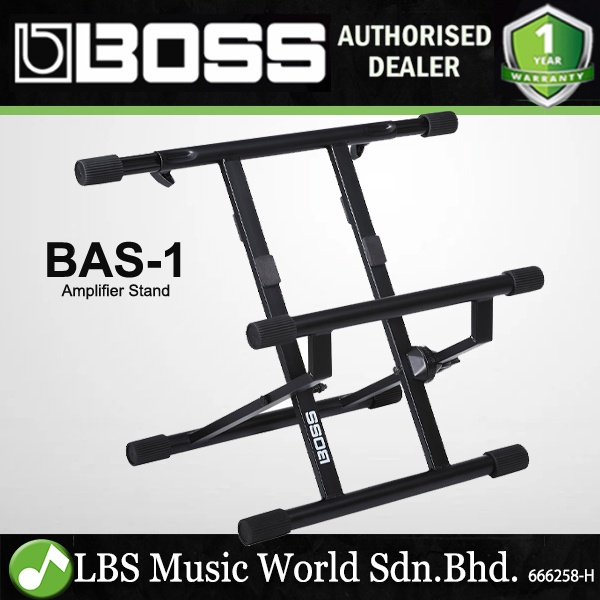 ขาตั้งเครื่องขยายเสียง Boss BAS-1 พร้อมการออกแบบด้านหลังแบบเอียงและแขน ...