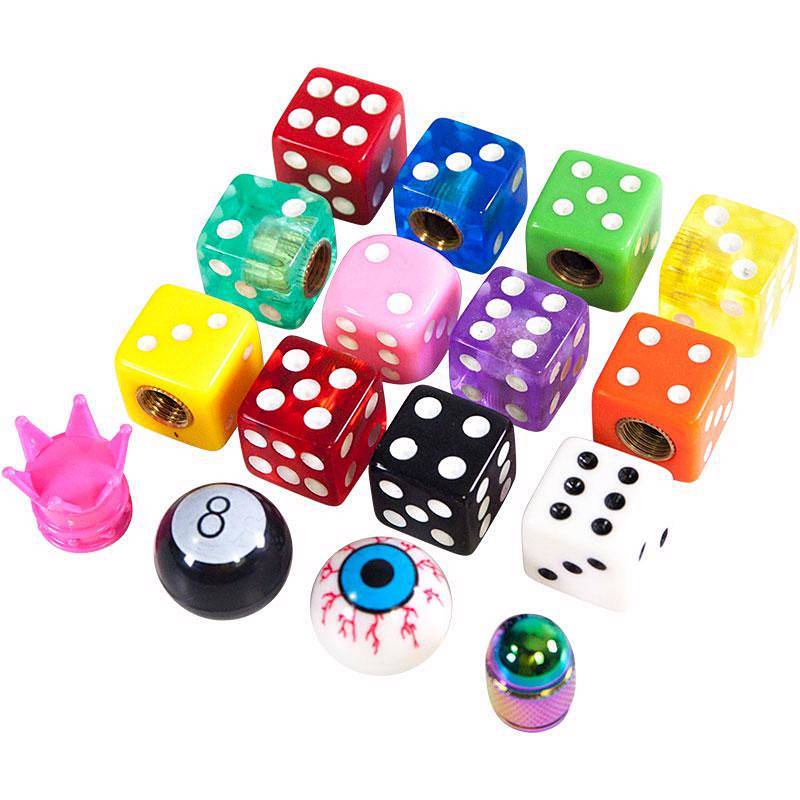 Dice Car Tire Valve Cap Personality JDM Sieve Motorcycle Universal ...