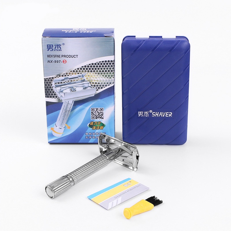 Aika Manual Handheld Razor Blades Shaver For Men Classic Stainless ...