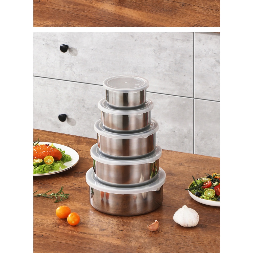 กล่องอาหารสแตนเลส Protect fresh box แบบมีฝา 5in1 รุ่น G0604 | Shopee ...