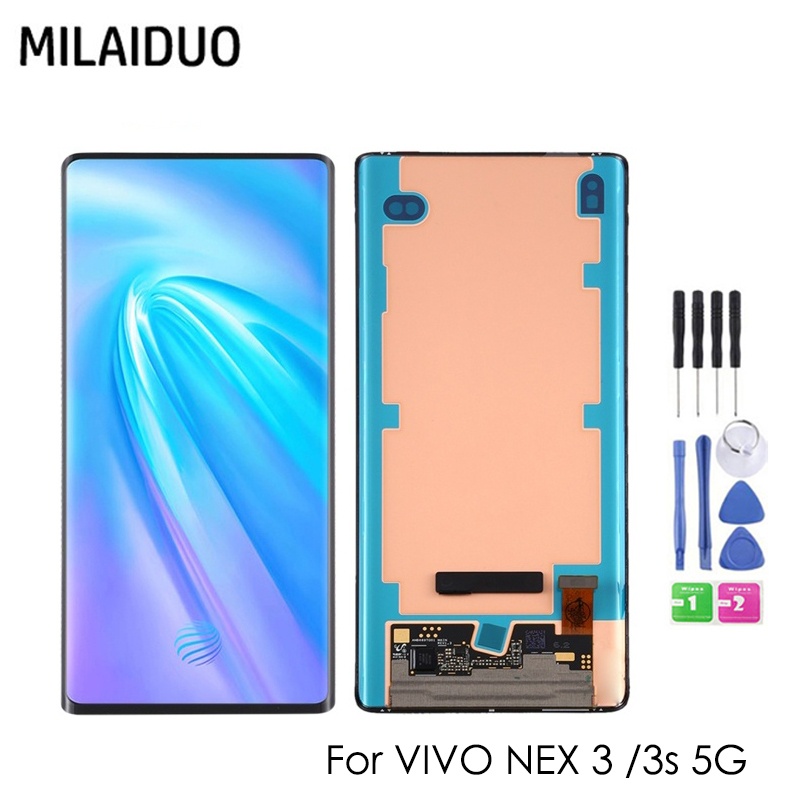 6.89 "Original Amoled/TFTสําหรับVivo NEX 3 V1923A NEX3 5G V1924AจอแสดงผลLCD + หน้าจอสัมผัสแผง ...