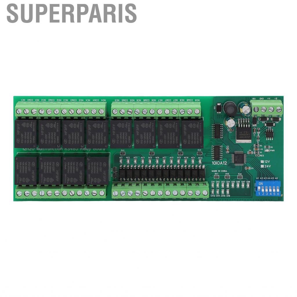 Superparis Relay Board 12 Channel Hardware Reset PCB Electrical Module Surge Protection Function ...