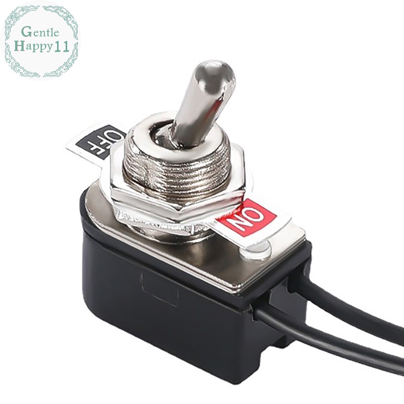 Gentlehappy AC250V 3A On/Off Prewired Standard Toggle Switch พร้อมสายไฟ ...