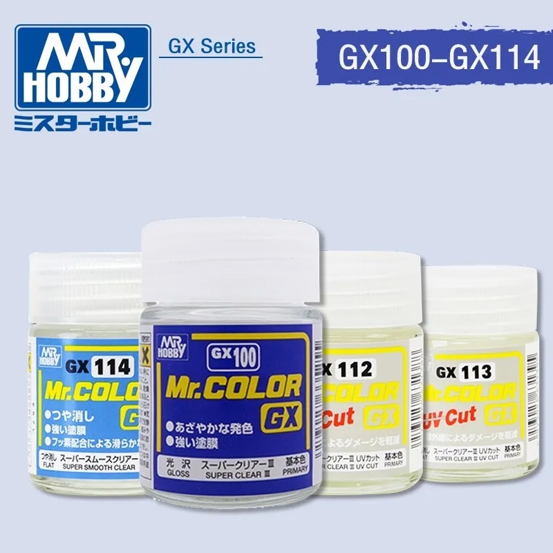Mr. Hobby Mr. Color Super Clear GX100 GX112 GX113 GX114 COATING ...