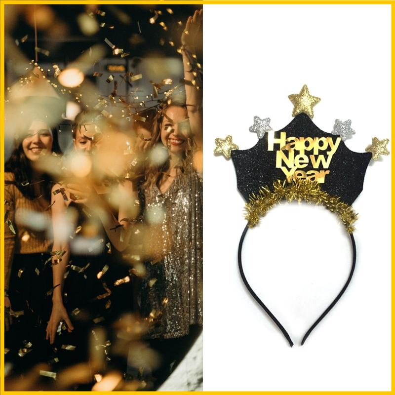 Runun ที่คาดผมมงกุฎ ลายดาว มงกุฎ ปีใหม่ 2023 | Shopee Thailand