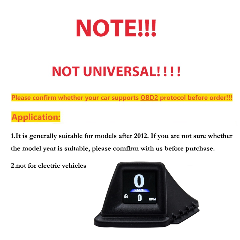 A401 ใหม่ เครื่องวัดอุณหภูมิดิจิทัล OBD Meter OBD2+GPS HUD สําหรับ ...