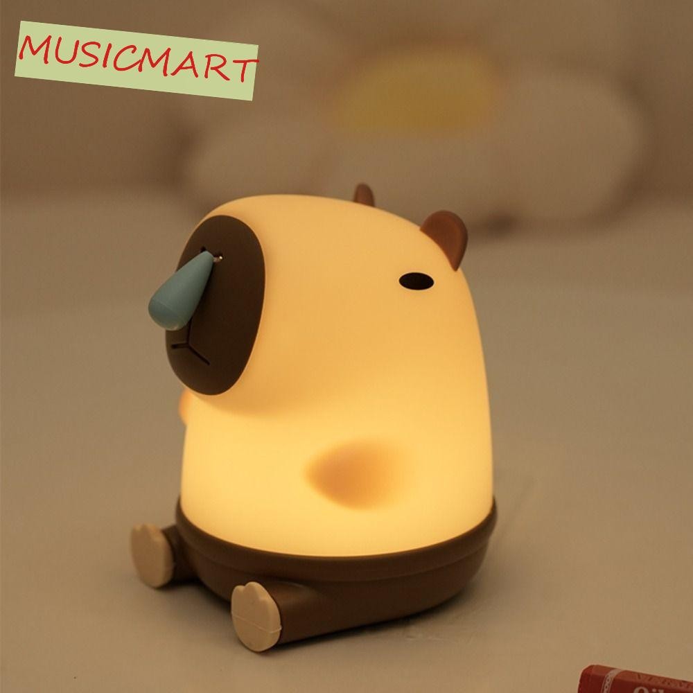 Musicmart Capybara Night Light, Soft Light Eye Protection Snout Dolphin ...