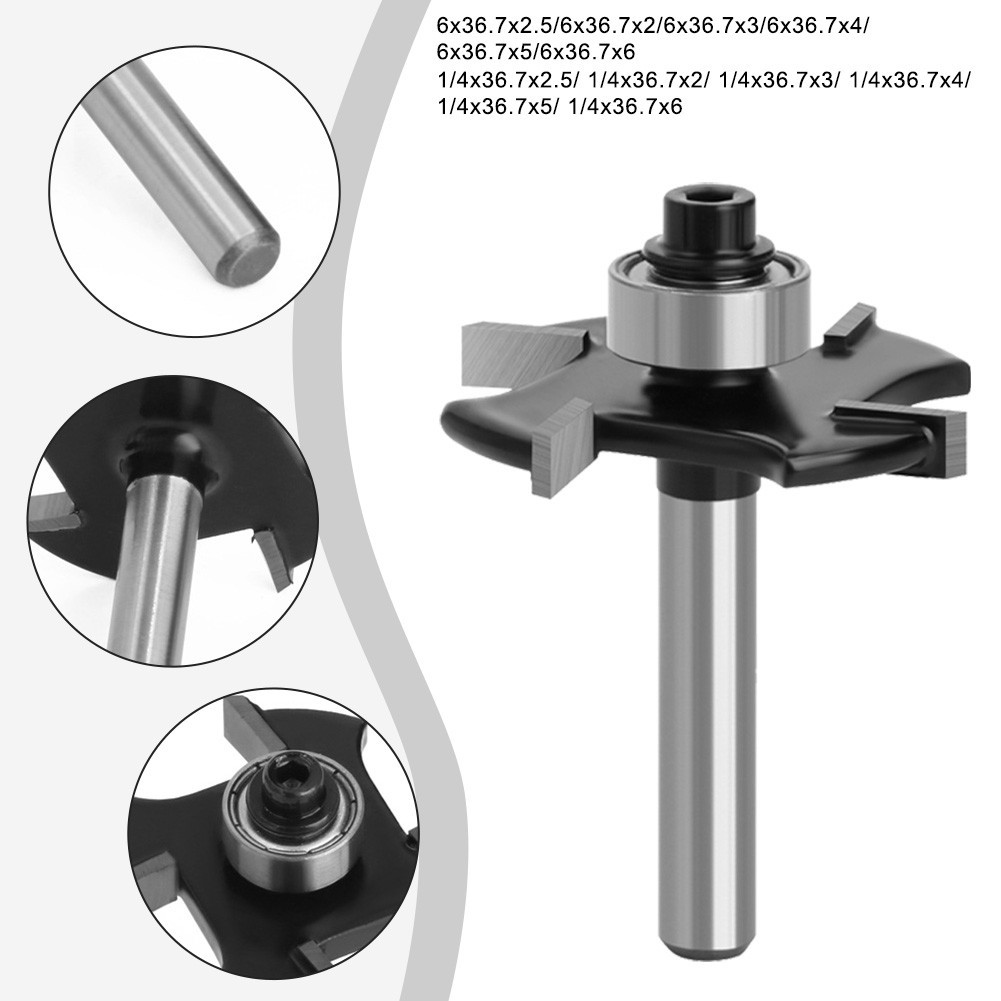 【AMANDA】Woodcutting Tool TType Router Bit designed for Long Term Use ...